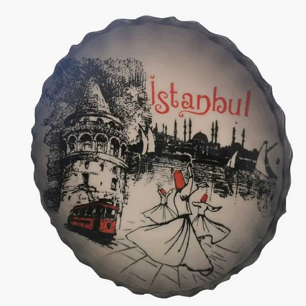 Ceramic Decorative Plate with Stand | Ottoman Intuition
