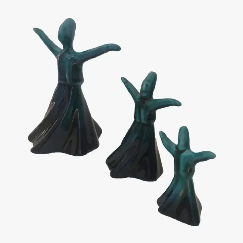 Ceramic Whirling Dervish Set of 3 | Ottoman's Intuition